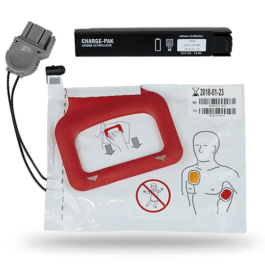 Lifepak CR Plus Battery Charge Pack + 2 Electrodes **Can only supply i ...